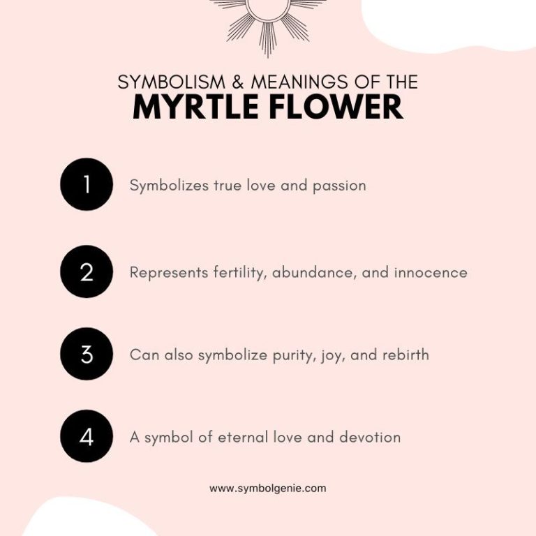 Myrtle Flower: Symbolism, Meanings, and History - Symbol Genie