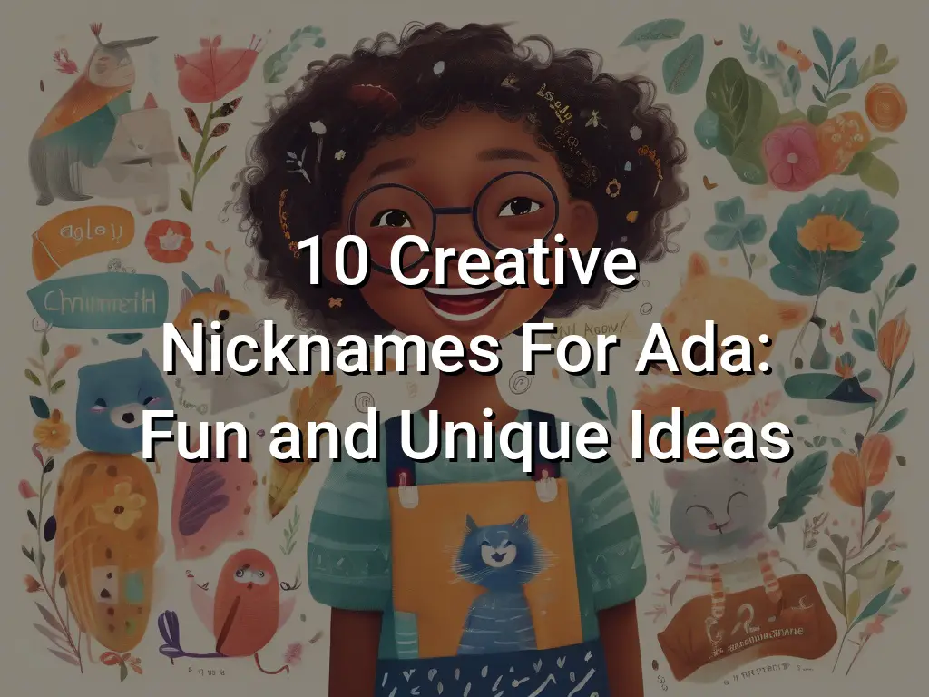 10 Creative Nicknames For Ada: Fun and Unique Ideas - Symbol Genie