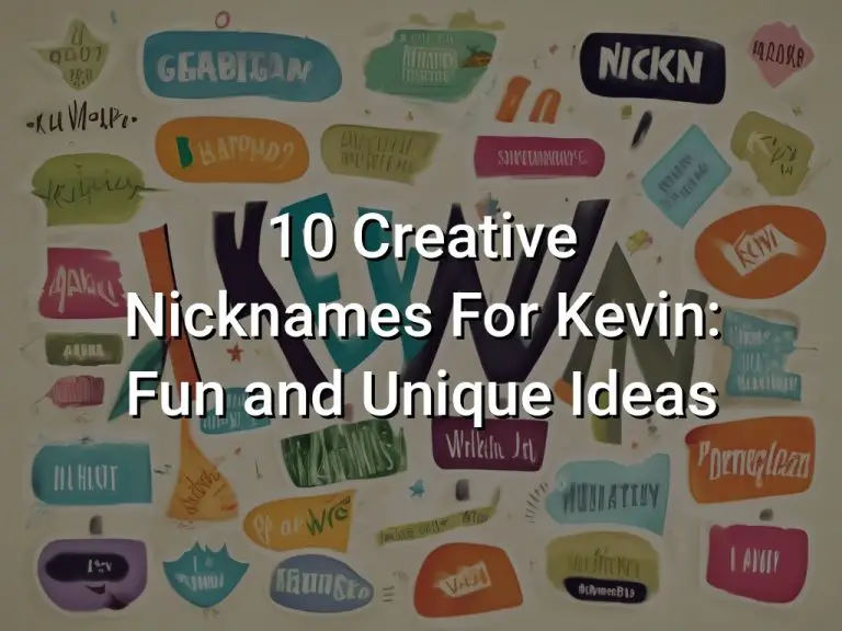 10 Creative Nicknames For Kevin: Fun and Unique Ideas - Symbol Genie