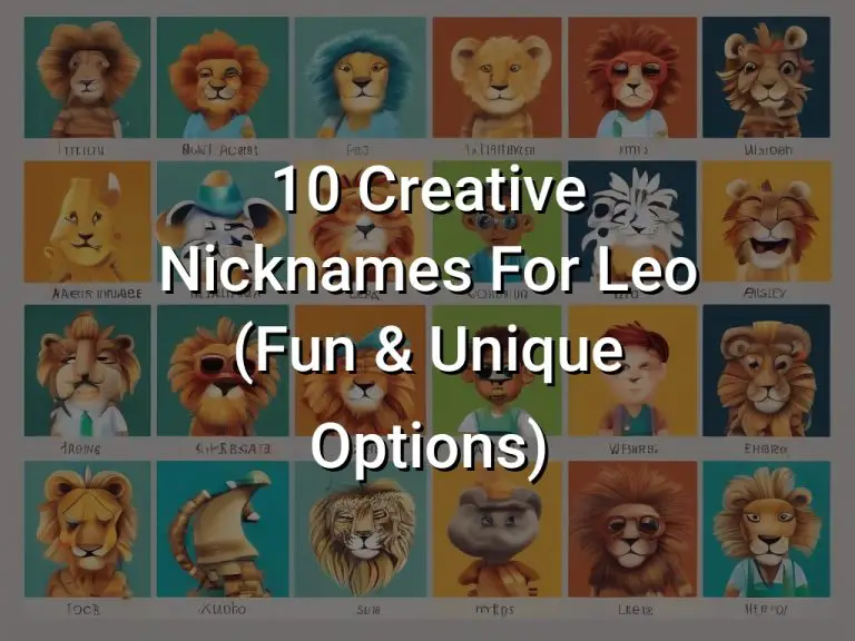10 Creative Nicknames For Leo (Fun & Unique Options) - Symbol Genie