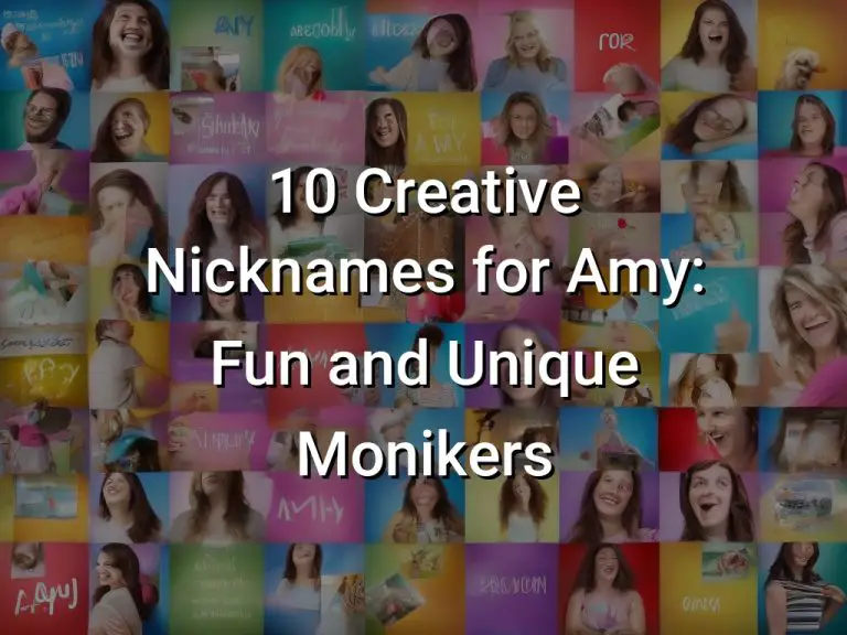 10 Creative Nicknames for Amy: Fun and Unique Monikers - Symbol Genie