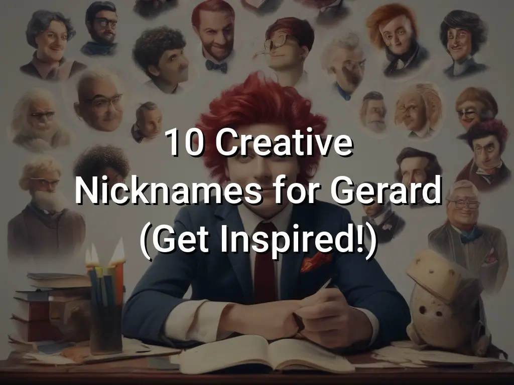 10 Creative Nicknames for Gerard (Get Inspired!) - Symbol Genie
