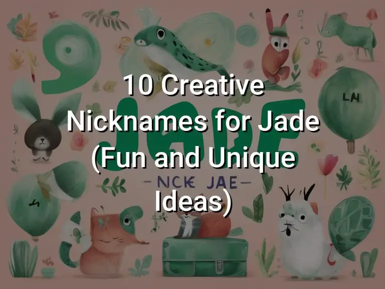 10 Creative Nicknames for Jade (Fun and Unique Ideas) - Symbol Genie