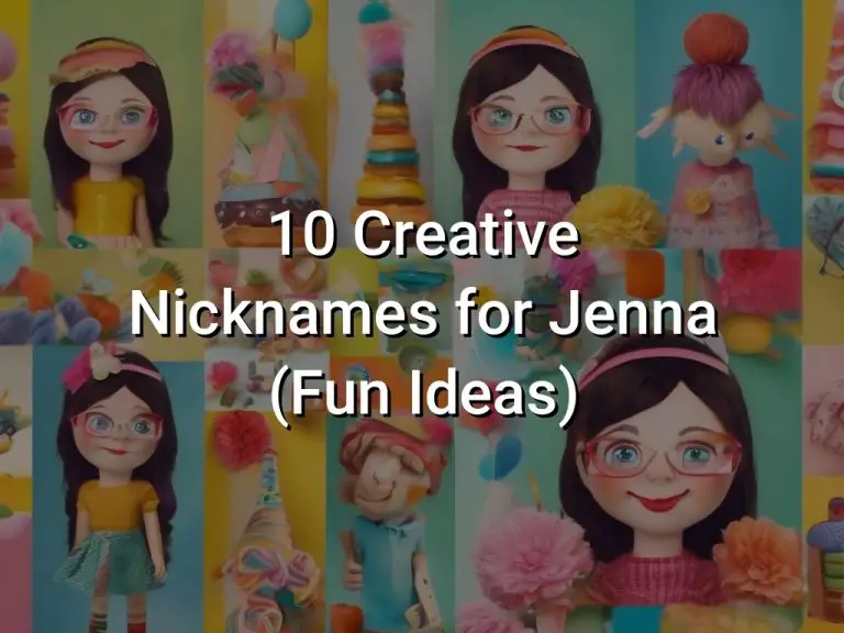 10 Creative Nicknames for Jenna (Fun Ideas) - Symbol Genie