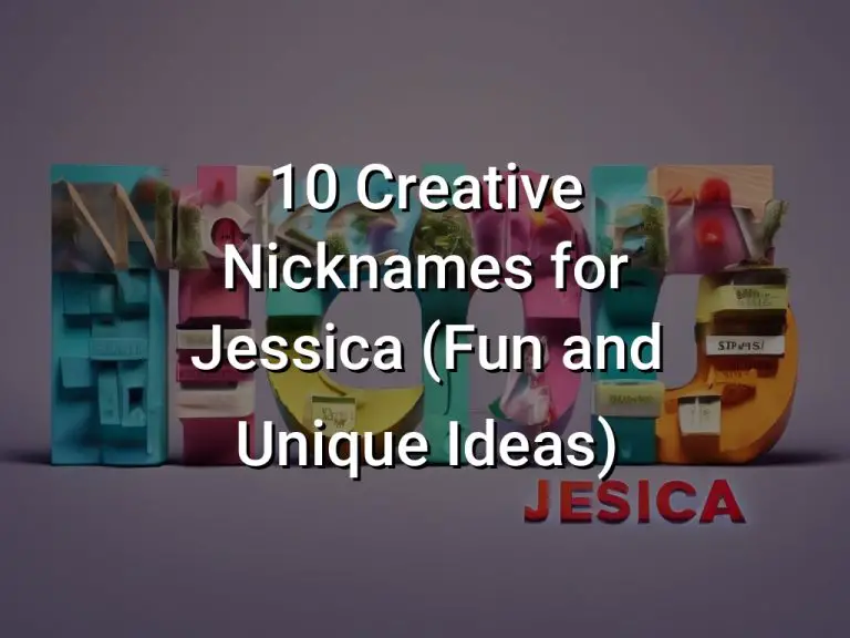 10 Creative Nicknames for Jessica (Fun and Unique Ideas) - Symbol Genie