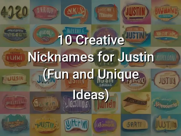 10 Creative Nicknames for Justin (Fun and Unique Ideas) - Symbol Genie