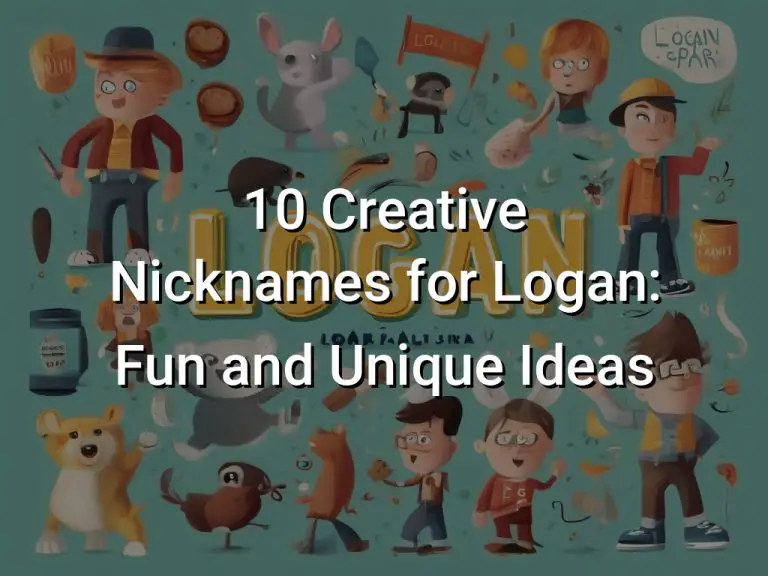 10 Creative Nicknames for Logan: Fun and Unique Ideas - Symbol Genie