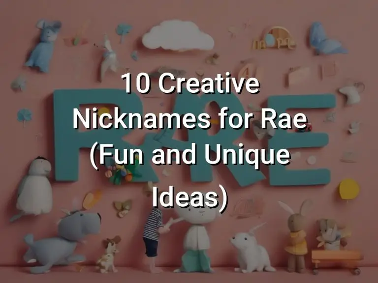 10 Creative Nicknames for Rae (Fun and Unique Ideas) - Symbol Genie