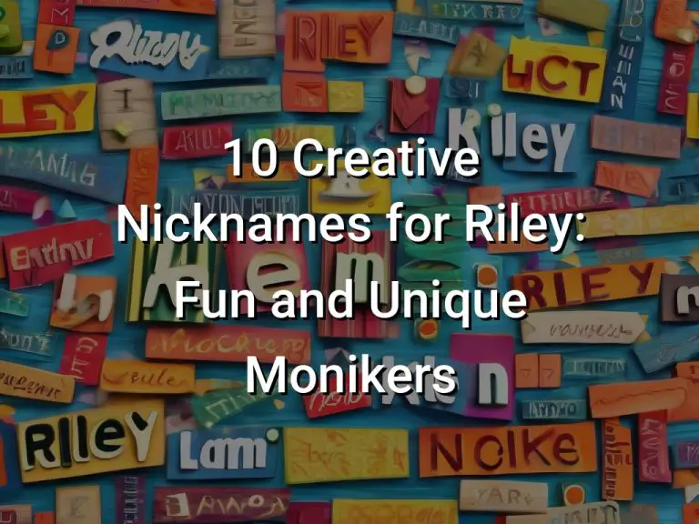 10 Creative Nicknames for Riley: Fun and Unique Monikers - Symbol Genie