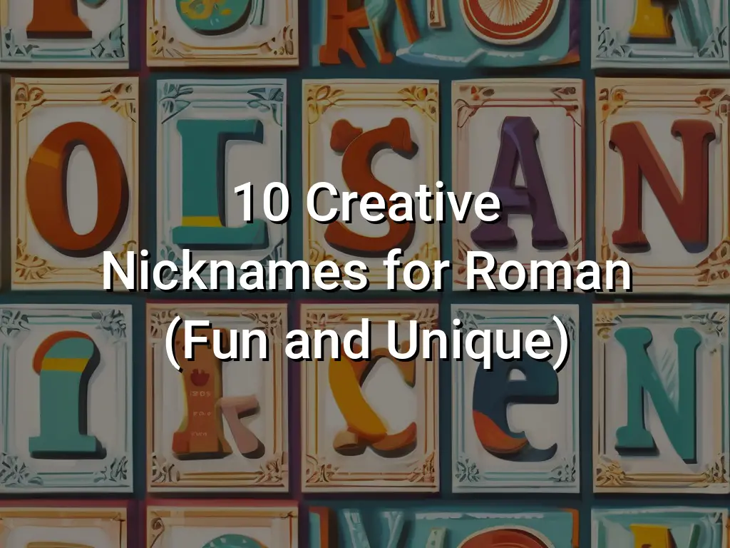 10 Creative Nicknames for Roman (Fun and Unique) - Symbol Genie