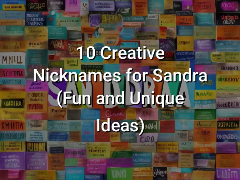 10 Creative Nicknames for Sandra (Fun and Unique Ideas) - Symbol Genie