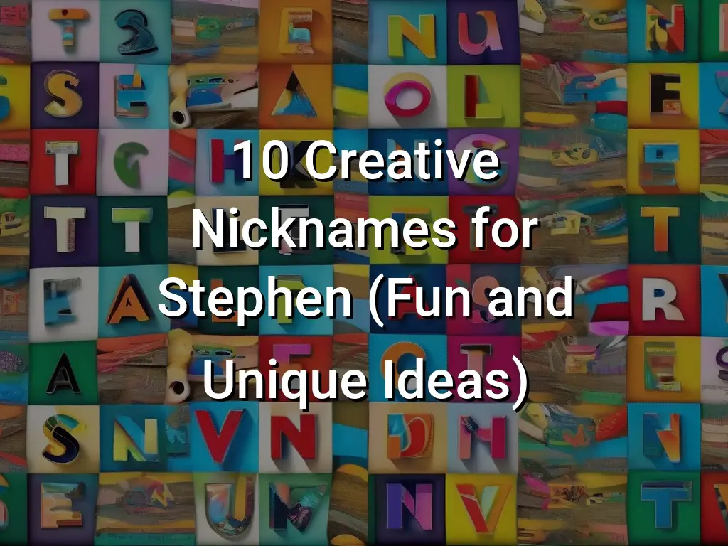 10 Creative Nicknames for Stephen (Fun and Unique Ideas) - Symbol Genie