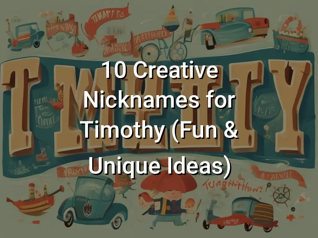 10 Creative Nicknames for Timothy (Fun & Unique Ideas) - Symbol Genie