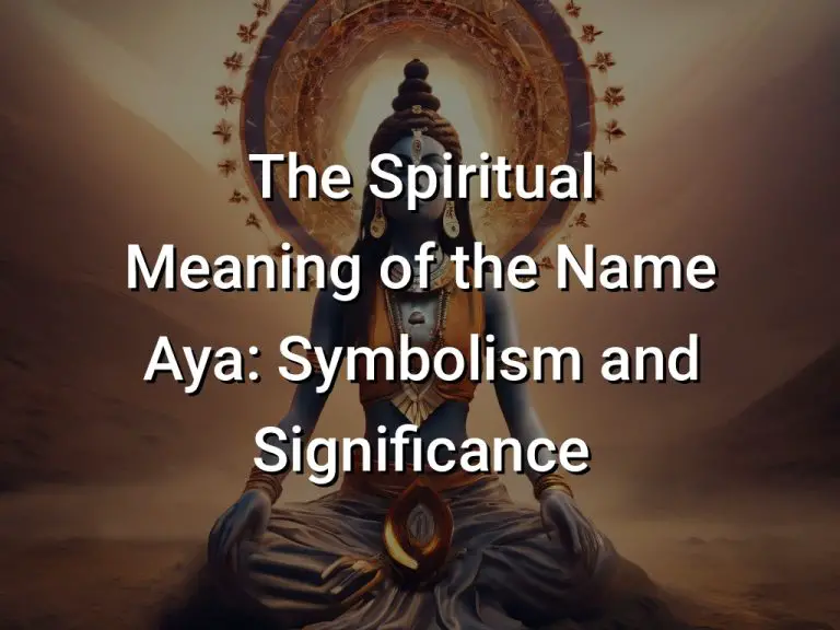 The Spiritual Meaning of the Name Aya: Symbolism and Significance - Symbol Genie