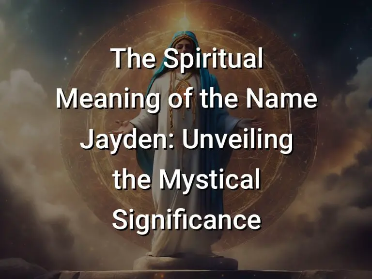 The Spiritual Meaning of the Name Jayden: Unveiling the Mystical Significance - Symbol Genie