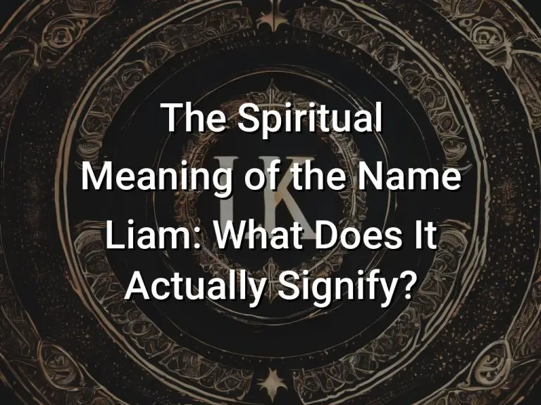 The Spiritual Meaning of the Name Liam: What Does It Actually Signify ...