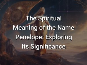 The Spiritual Meaning of the Name Penelope: Exploring Its Significance - Symbol Genie