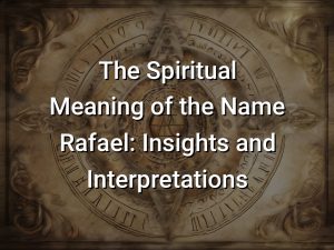The Spiritual Meaning of the Name Rafael: Insights and Interpretations ...
