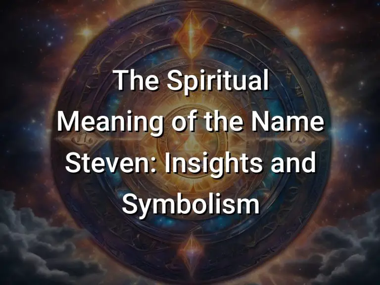 The Spiritual Meaning of the Name Steven: Insights and Symbolism - Symbol Genie