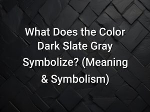 What Does the Color Dark Slate Gray Symbolize (Meaning Symbolism ...