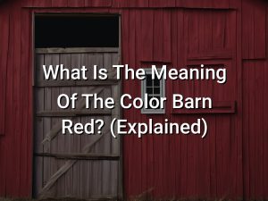 What Is The Meaning Of The Color Barn Red? (Explained) - Symbol Genie