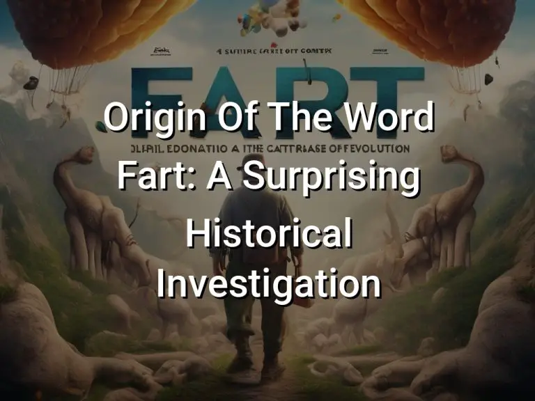 Origin Of The Word Fart: A Surprising Historical Investigation - Symbol ...