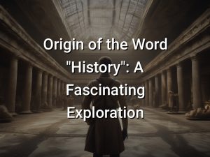 Origin of the Word "History": A Fascinating Exploration - Symbol Genie