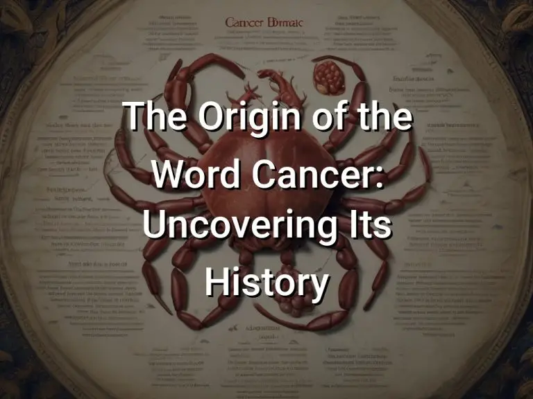 The Origin of the Word Cancer: Uncovering Its History - Symbol Genie