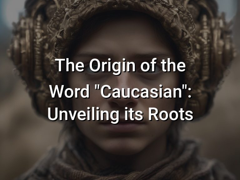 The Origin of the Word "Caucasian": Unveiling its Roots - Symbol Genie