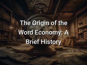 The Origin of the Word Economy: A Brief History - Symbol Genie