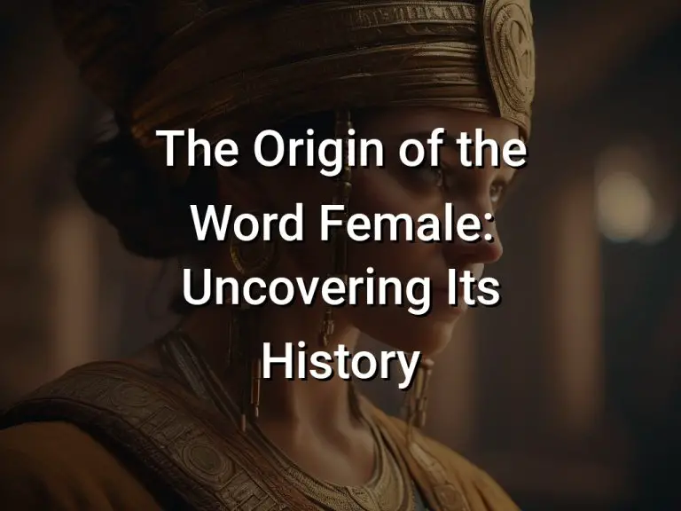 The Origin of the Word Female: Uncovering Its History - Symbol Genie