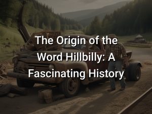 The Origin of the Word Hillbilly: A Fascinating History - Symbol Genie