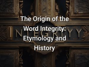 The Origin of the Word Integrity: Etymology and History - Symbol Genie